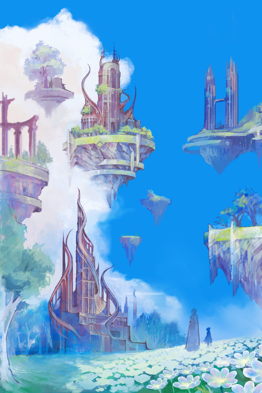 Safebooru - absurdres arizdigitalart blue sky day elpis (ff14) elpis ...