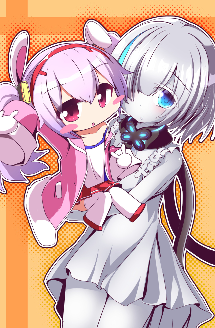 Safebooru - 2girls animal ears azur lane blue eyes blue hair carrying ...
