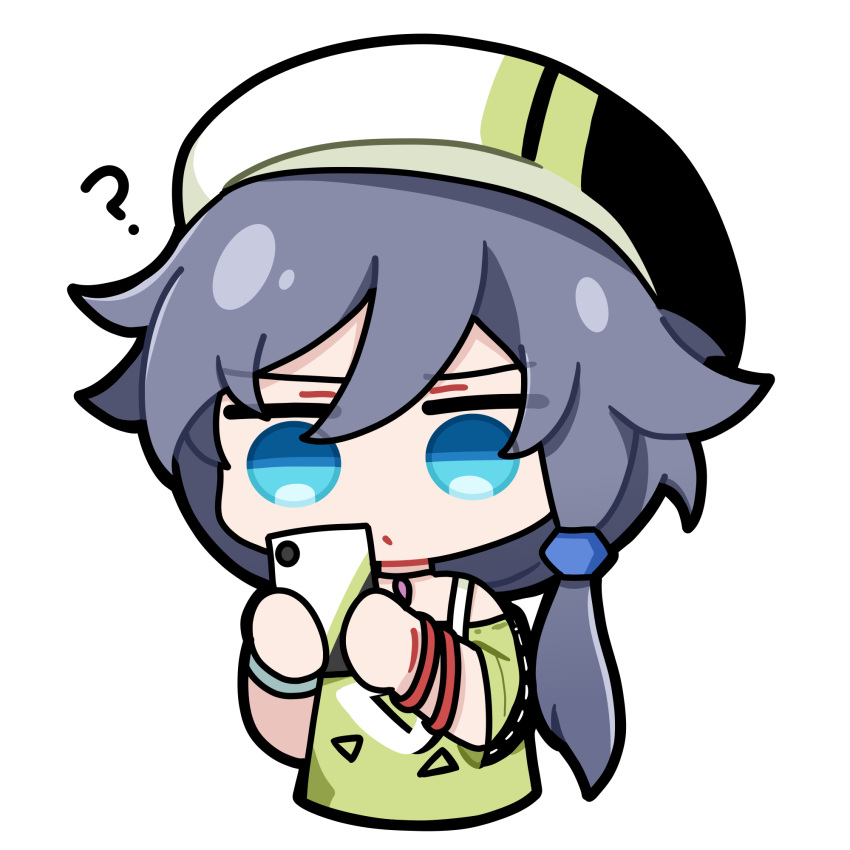 Safebooru - 1girl ? bare shoulders blue eyes bracelet chibi chibi only ...