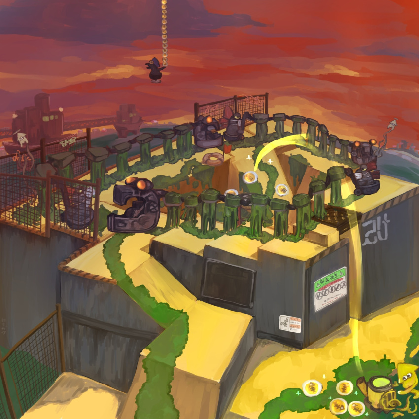 Safebooru - black eyes blue hair clouds commentary request ebifurai ...