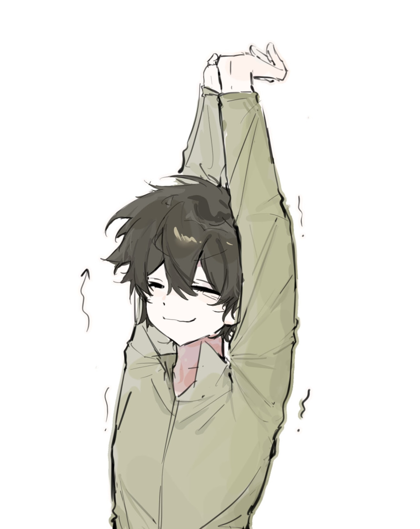 Safebooru - 1boy black hair chinese commentary closed eyes closed mouth ...