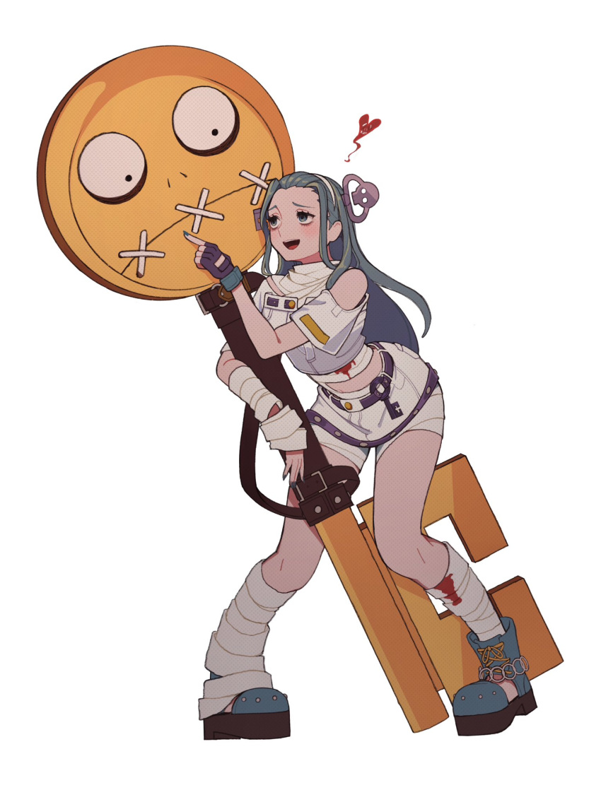 Safebooru - 1boy 1girl a.b.a bags under eyes bandaged neck bandages blood blood on bandages ...