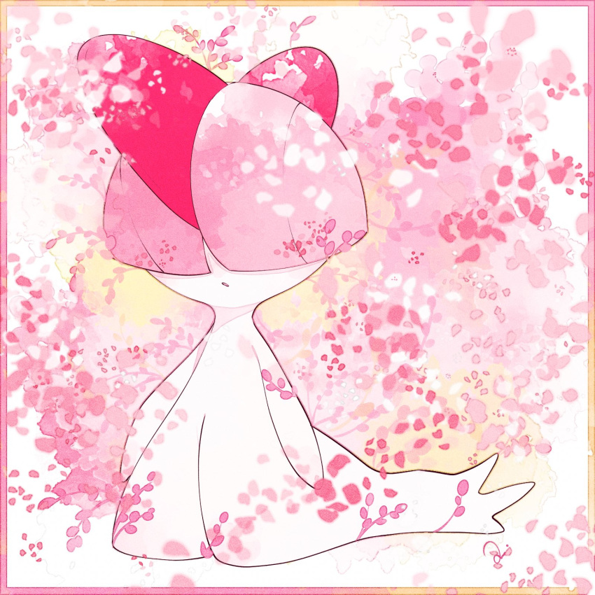 Safebooru - alternate color bowl cut colored skin falling petals floral ...