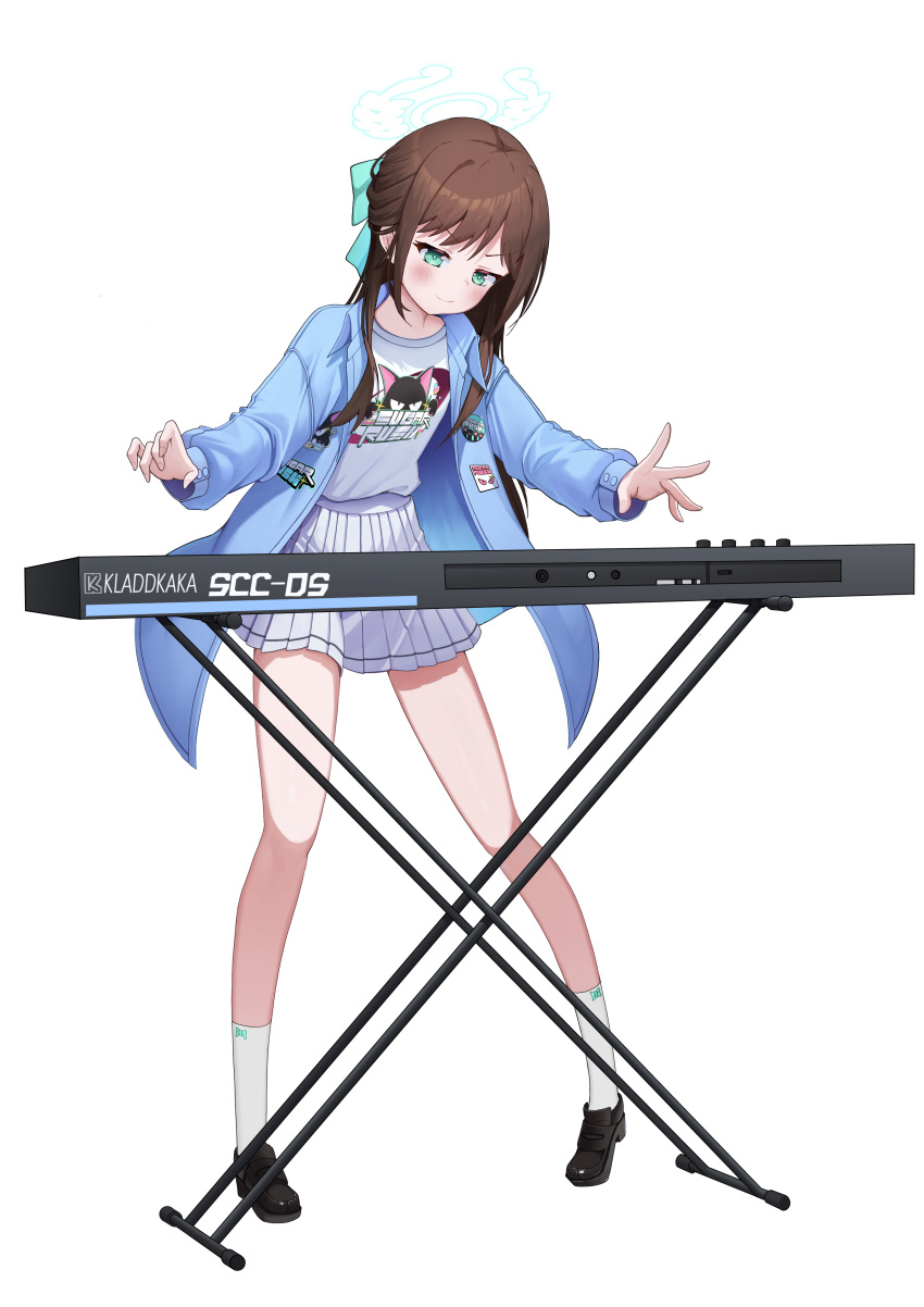 Safebooru - 1girl absurdres airi (band) (blue archive) airi (blue archive) aqua eyes aqua halo ...