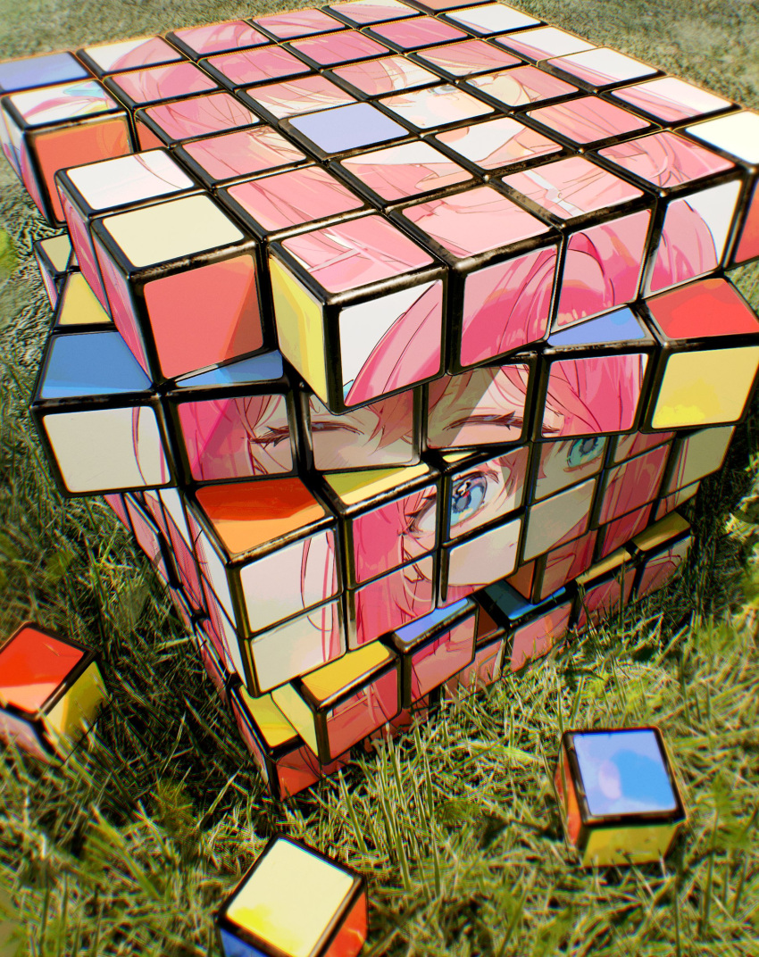 Safebooru - 1girl 3d blue eyes bocchi the rock! chromatic aberration ...