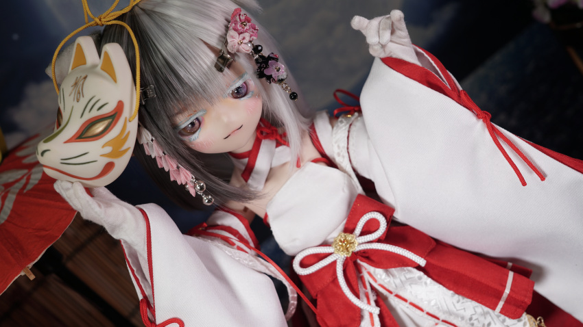 Safebooru - absurdres animal ears doll dollfie fox ears fox girl fox ...