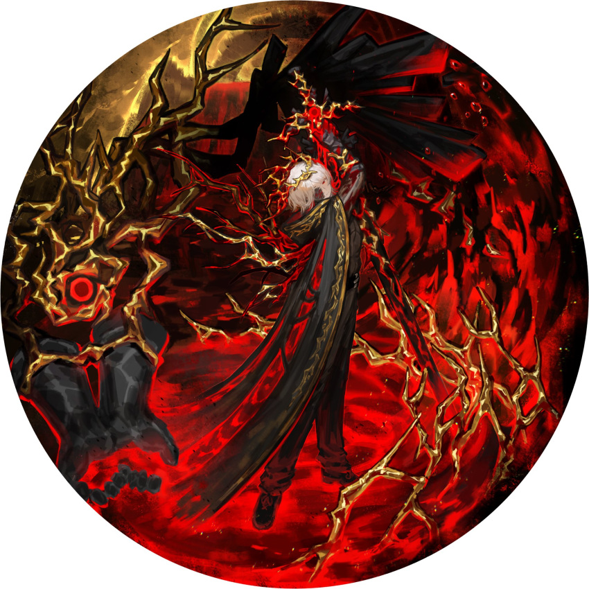 Safebooru - 1girl arms up black footwear black gloves black pants brown ...