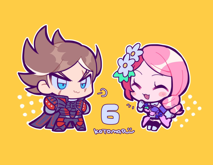 Safebooru - 1boy 1girl :3 alisa boskonovich black thighhighs blue eyes ...