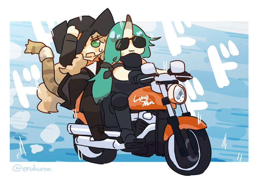 Safebooru - :3 arknights armband chibi full body green eyes green hair ...