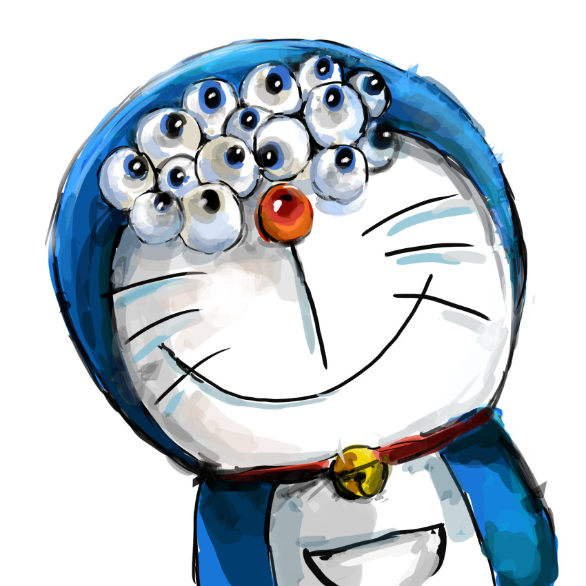 Safebooru - 1boy bell collar doraemon doraemon (character) extra eyes ...