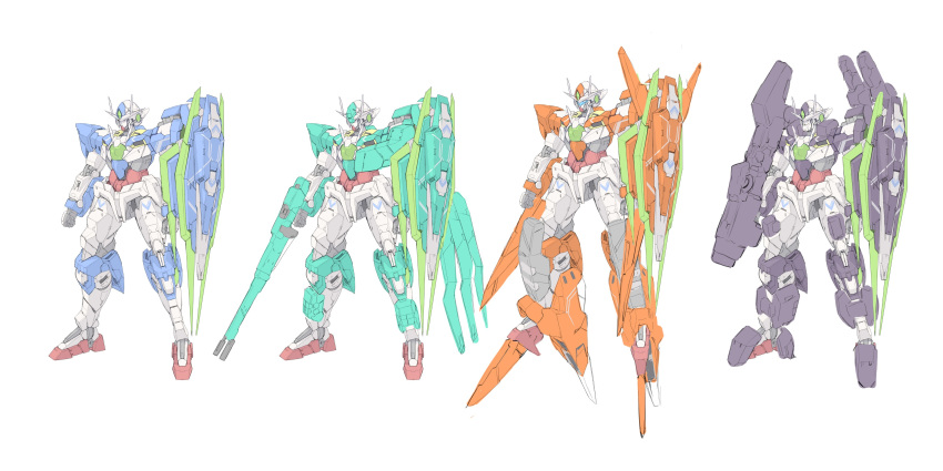 Safebooru - 00 qan[t] absurdres alternate form arm blade beam cannon ...