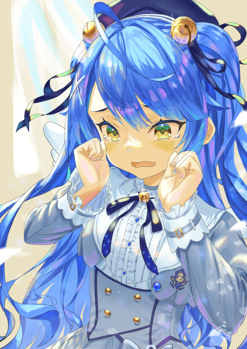 Safebooru - 1girl ahoge amamiya kokoro amamiya kokoro (1st costume) atatatatame01 bell black ...