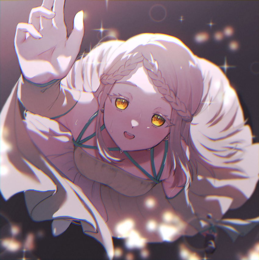 Safebooru - 1girl bare shoulders blush braid braided bangs detached ...