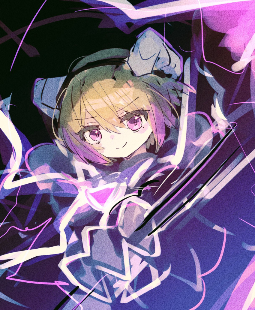 Safebooru - 1girl arms up black hairband closed mouth don quixote ...