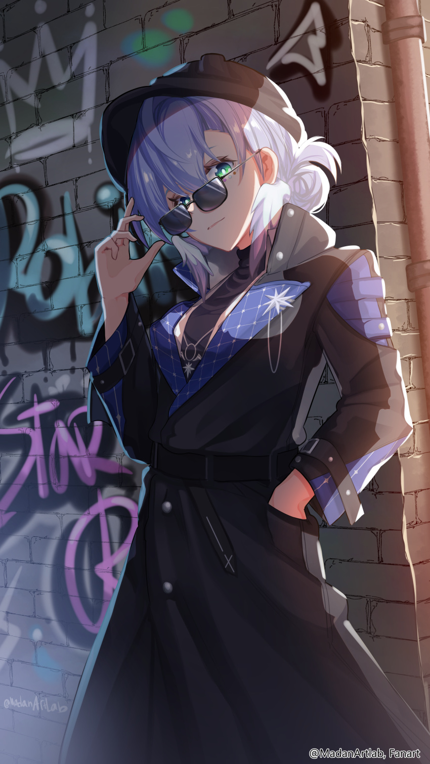 Safebooru - 1girl absurdres alternate costume alternate hairstyle aqua eyes bare shoulders black ...