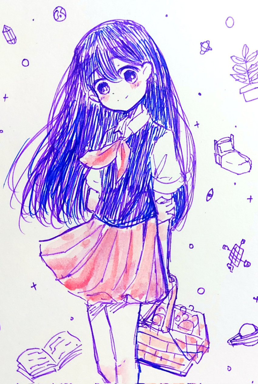 Safebooru - 1girl colored skin highres long hair looking at viewer mari ...