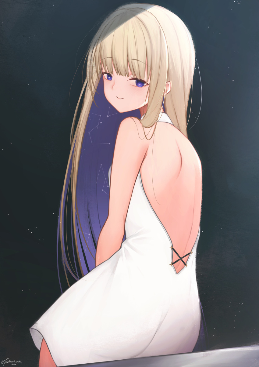 Safebooru - 1girl absurdres alternate costume amanogawa shiina backless dress backless outfit ...