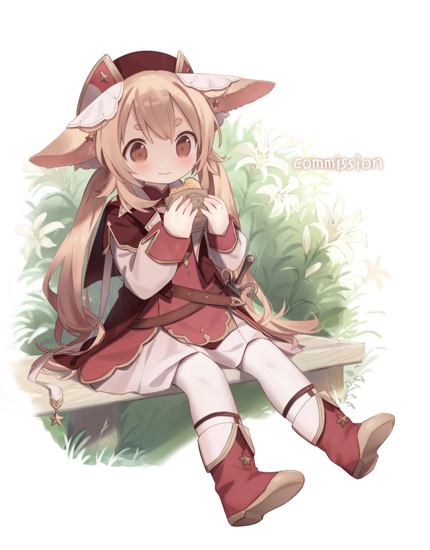 Safebooru - 1girl animal ears bag blonde hair boots border borrowed ...