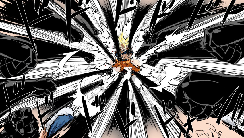 Safebooru - 2boys blocking blonde hair commentary request crossover ...