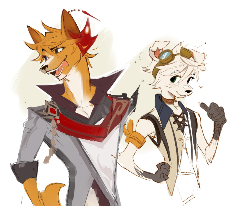 Safebooru - 2boys bennett (genshin impact) collage cropped arm cropped ...