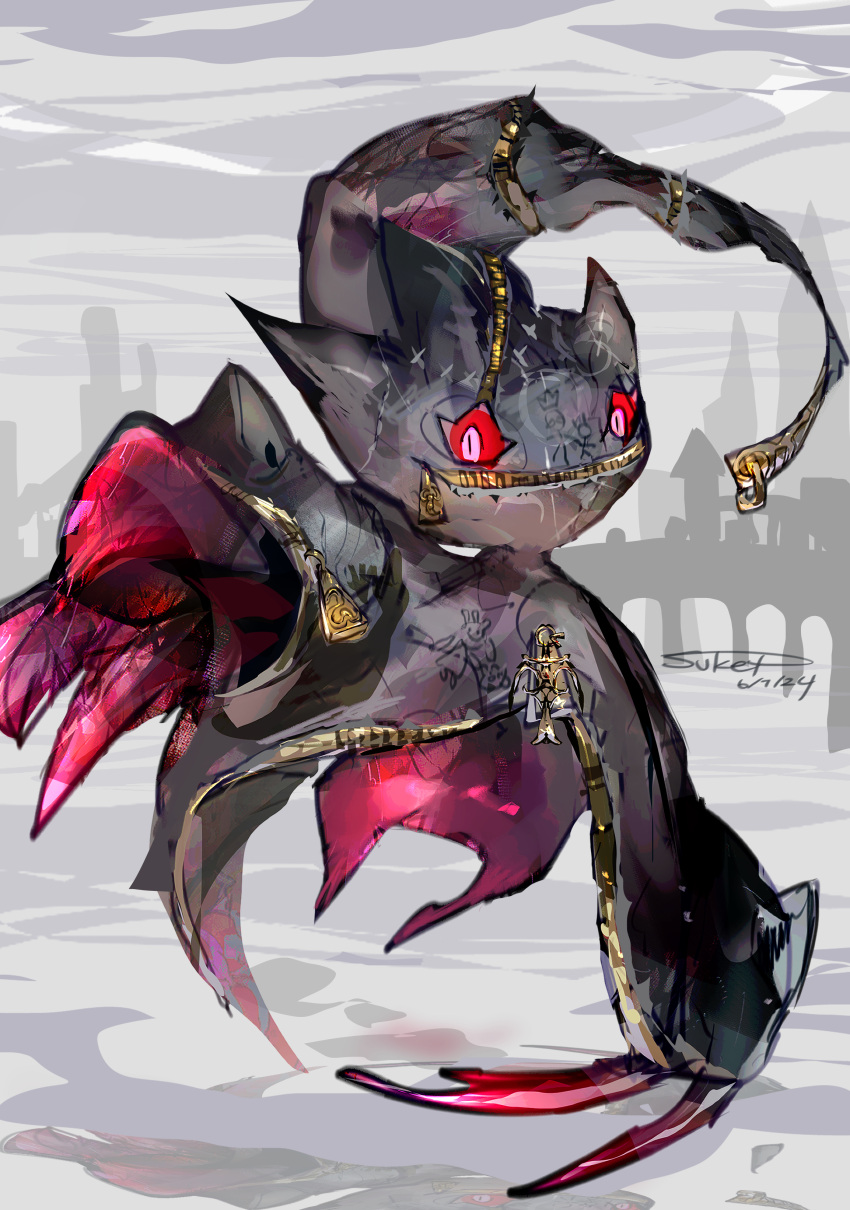 Safebooru - absurdres banette black skin claws colored sclera colored ...