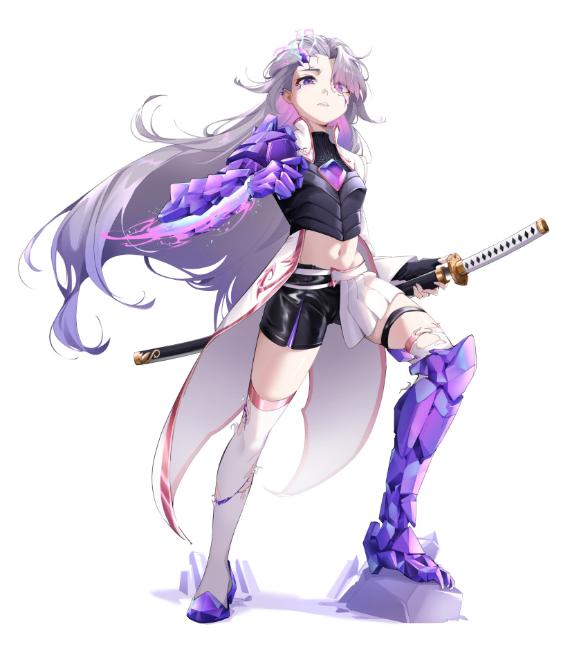 Safebooru - 1girl absurdres alternate costume alternate form alternate hairstyle armor colored ...