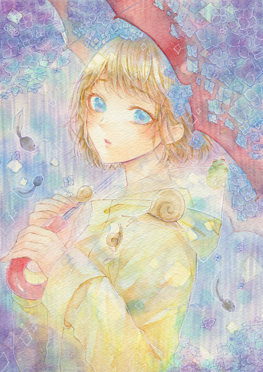 Safebooru - 1girl absurdres amu (m aa) animal on shoulder blue eyes ...