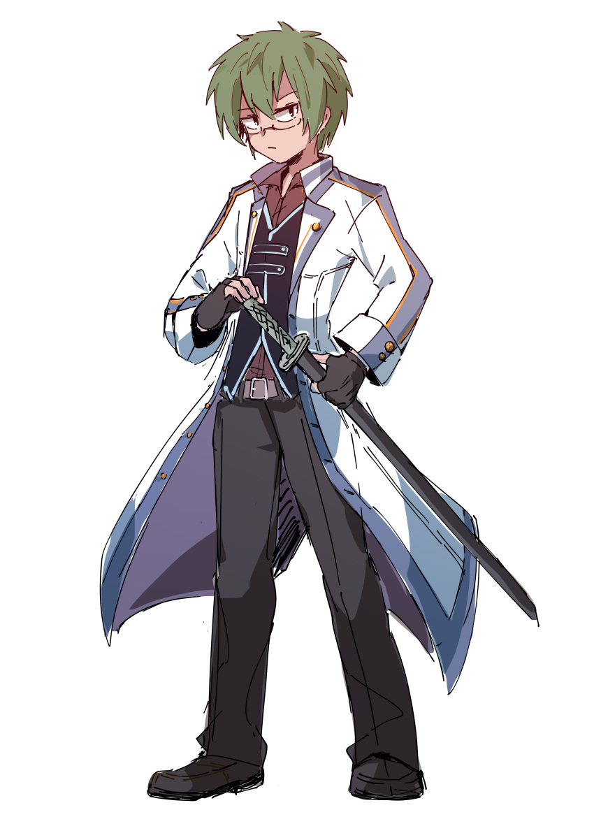 Safebooru - 1boy absurdres adapted costume black eyes black footwear black pants black vest blue ...