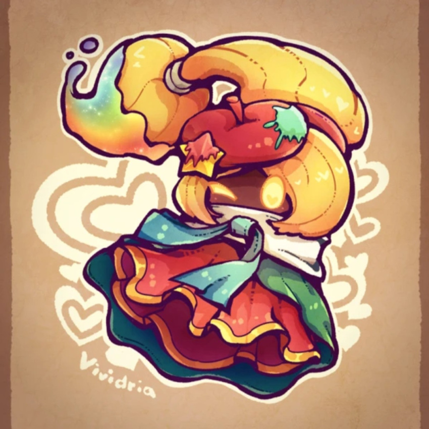 Safebooru - 1girl beret blonde hair blue ribbon dress heart kirby (series) long hair looking at ...