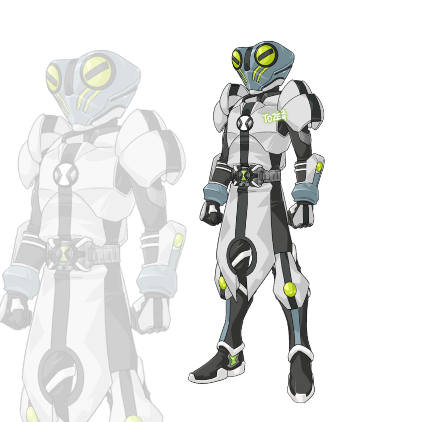 Safebooru - 1boy alien armor artist name belt ben 10 bodysuit compound ...