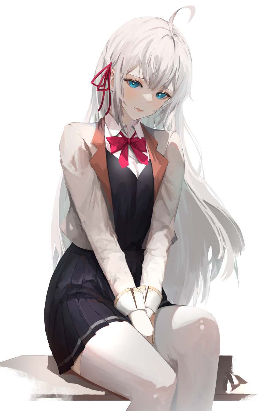 Safebooru 1girl Absurdres Ahoge Alisa Mikhailovna Kujou Aqua Eyes