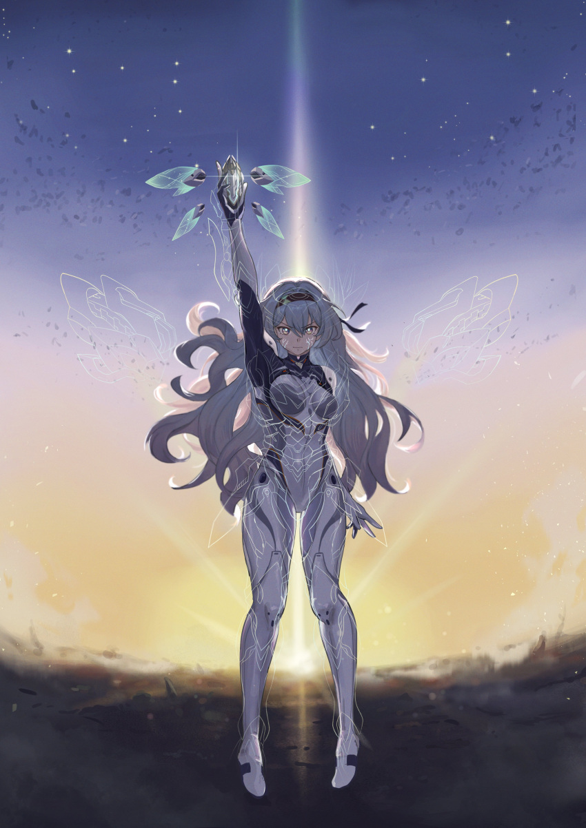 Safebooru - 1girl absurdres black hairband bodysuit breasts firefly (ar-26710) (honkai: star ...