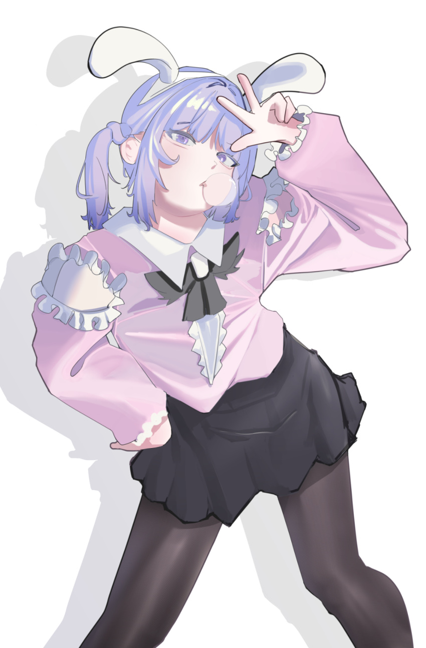 Safebooru - 1girl animal ears black pantyhose black skirt highres inno ...