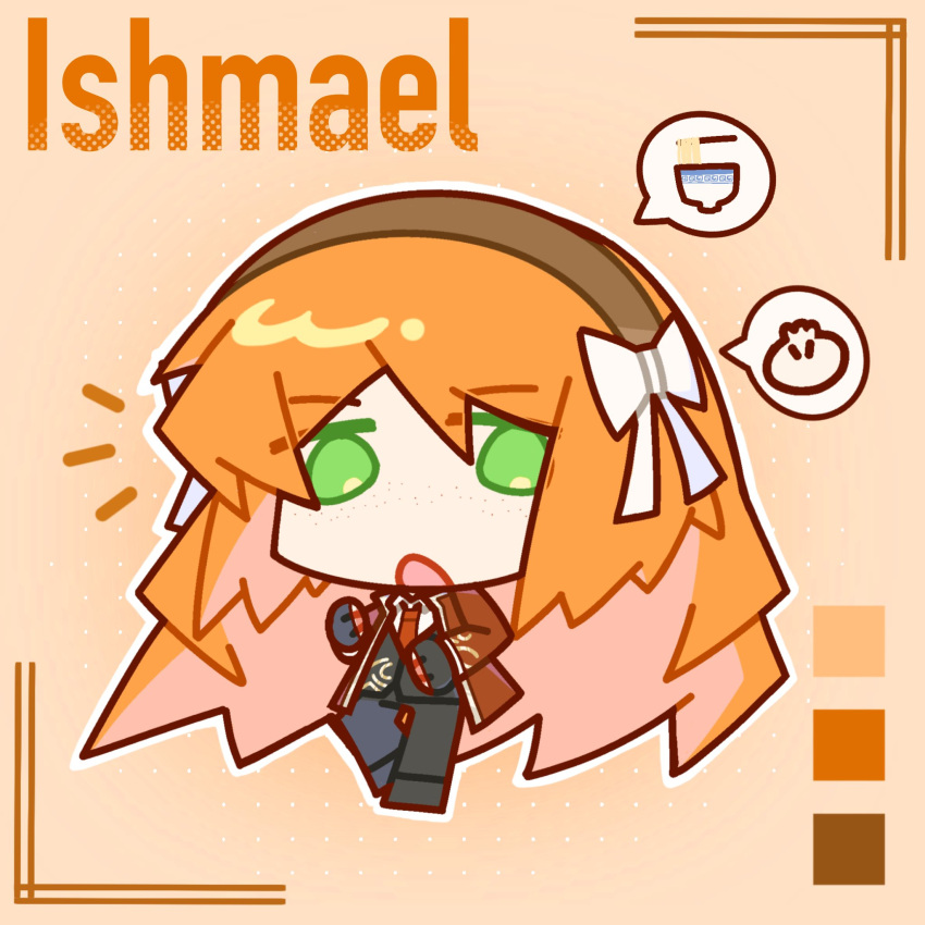 Safebooru - 1girl black gloves black pants black vest bow chibi full ...