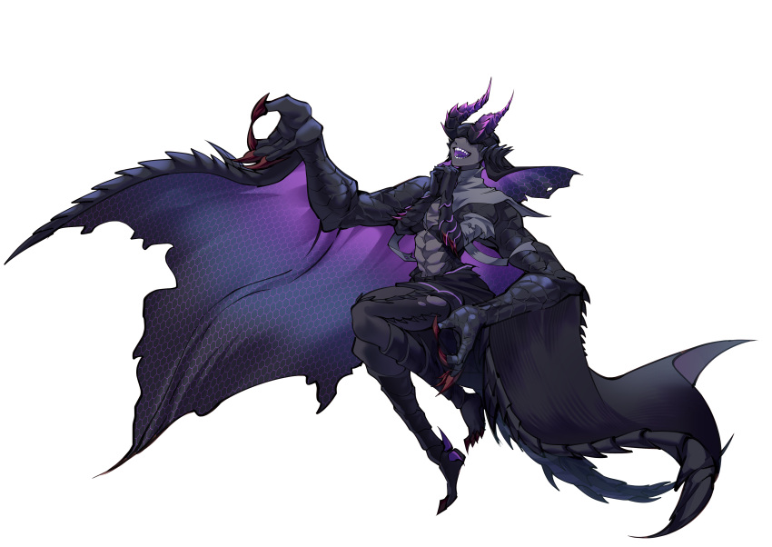 Safebooru - 1girl abs absurdres bandaged arm bandages black skin claws ...