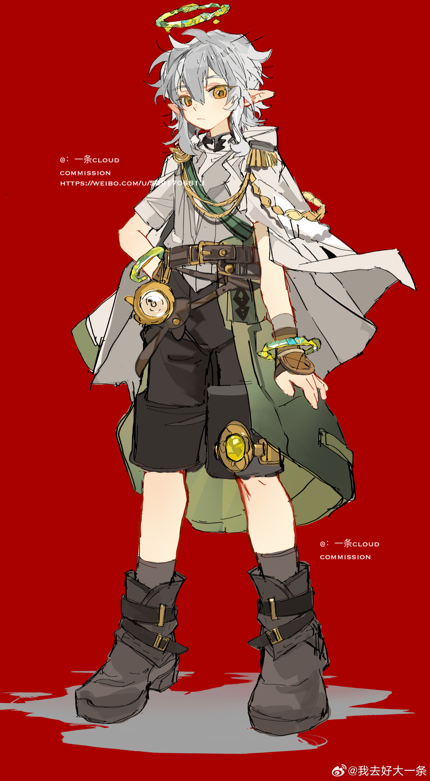 Safebooru - 1boy absurdres ankle socks artist name belt belt bag belt buckle black footwear ...