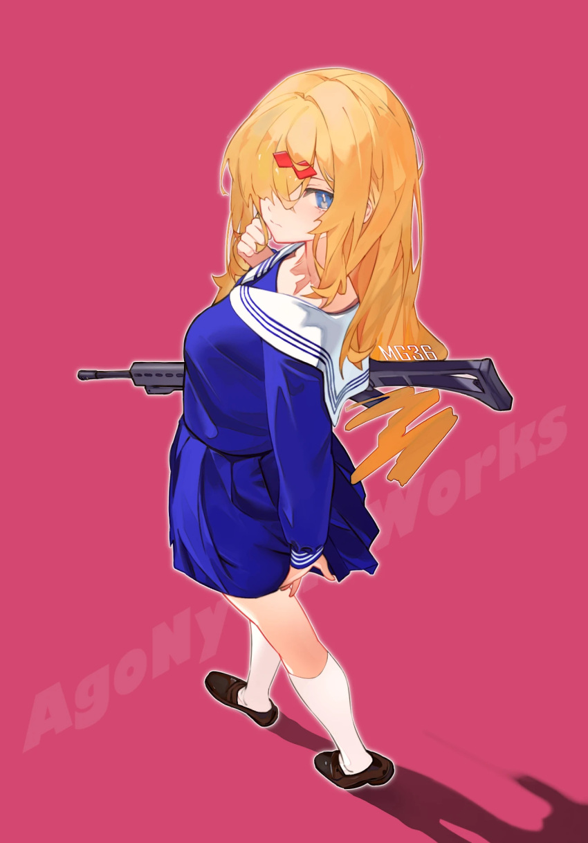 Safebooru - 1girl agony leer alternate costume blonde hair blue eyes ...