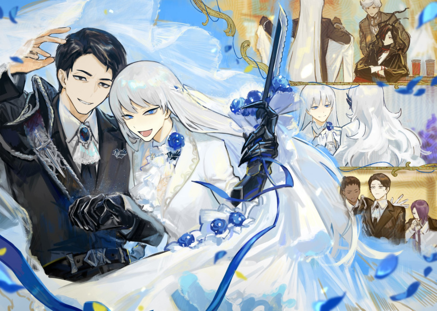 Safebooru - 2girls 5boys angelica (project moon) argalia (project moon ...