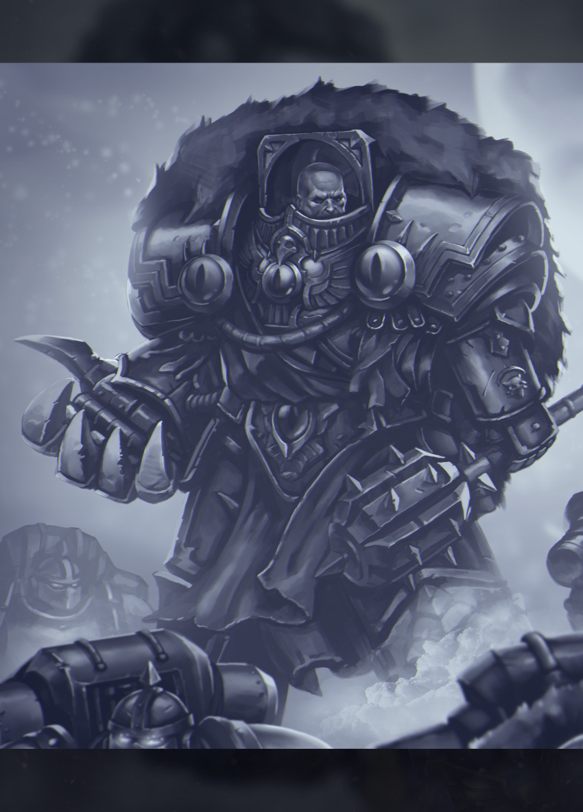Safebooru - 5boys adeptus astartes armor bald bird skull bird skull ...