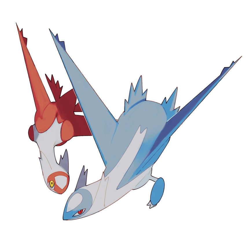 Safebooru - blue wings flying highres latias latios midair no humans ...