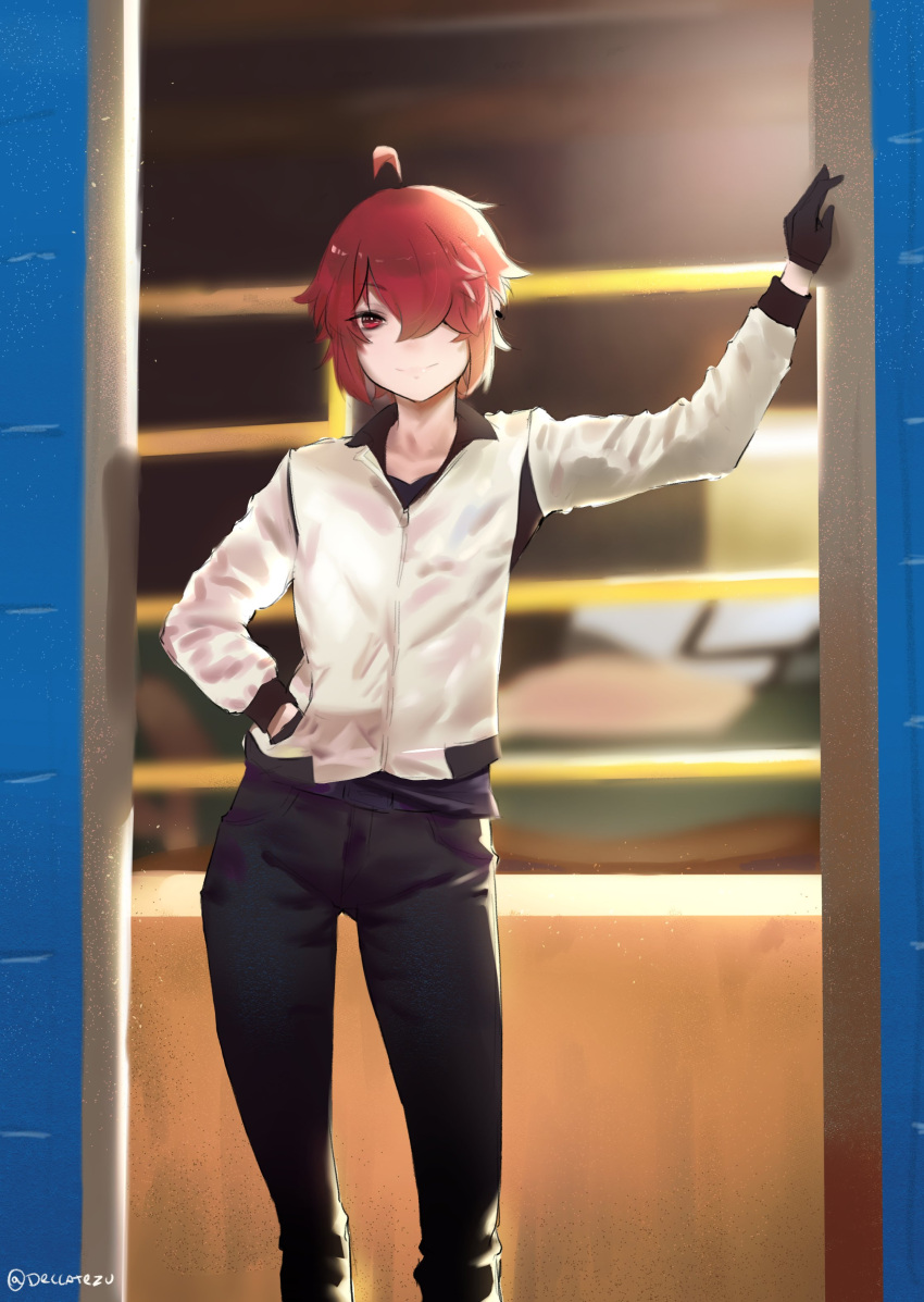 Safebooru - 1girl absurdres ahoge black gloves black pants cosplay ...