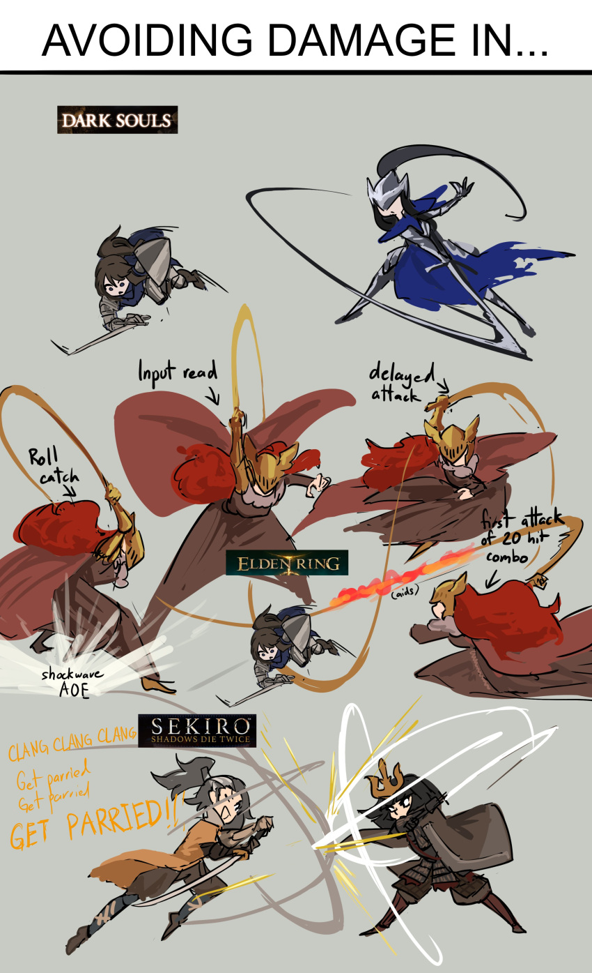 Safebooru - 1girl 2others 3boys absurdres artorias the abysswalker ...