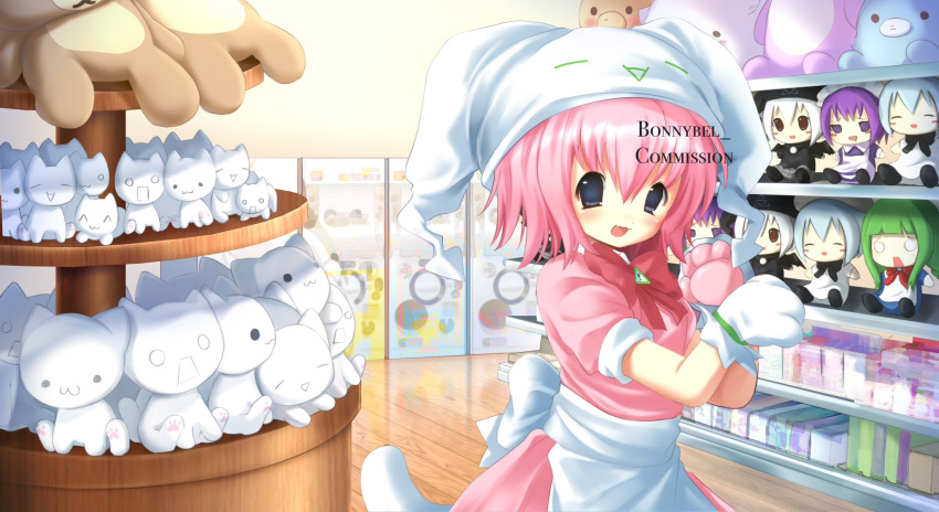 Safebooru - 1girl 2000s (style) animal hands bisuke-tan cat girl cat ...