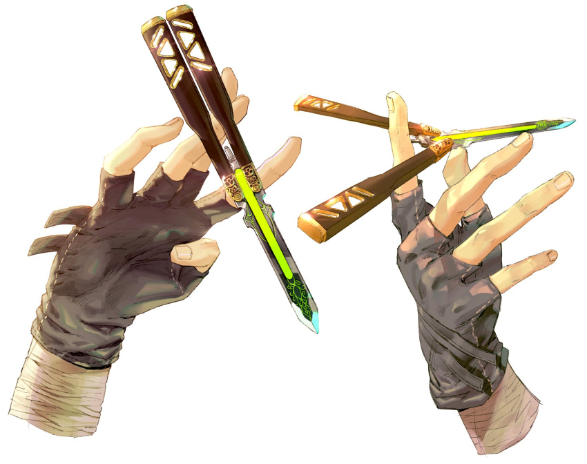 Safebooru - 1boy apex legends balisong bandaged arm bandages black ...