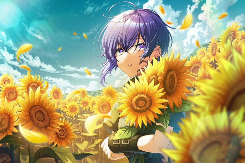 Safebooru - blue eyes d4dj dress purple hair short hair sophia (d4dj) | 5105924