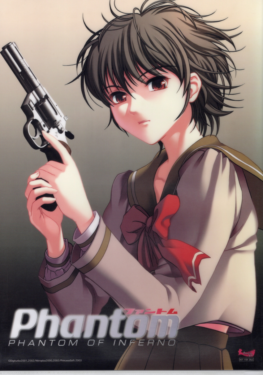 Safebooru - 1girl absurdres black hair brown eyes ein (phantom of ...