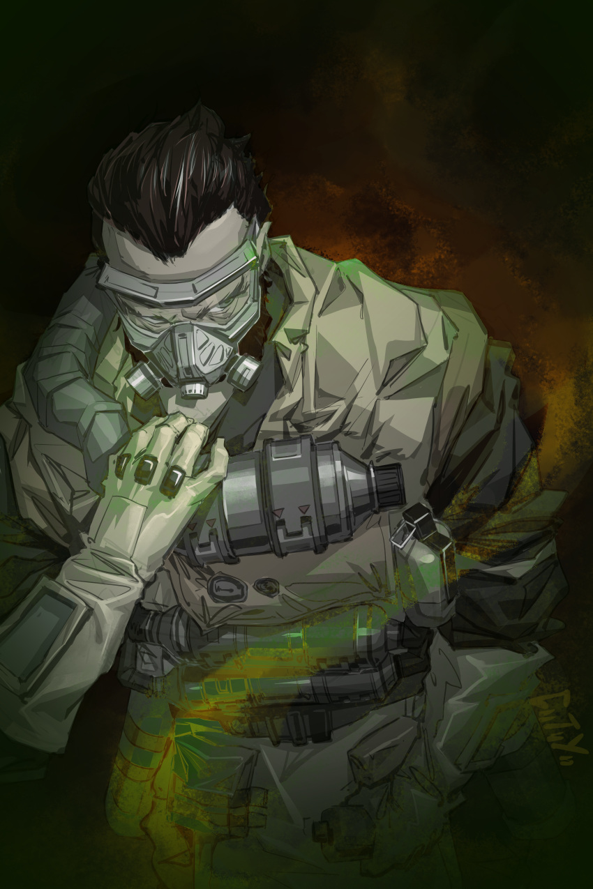 Safebooru - 1boy absurdres animification apex legends beard black hair ...