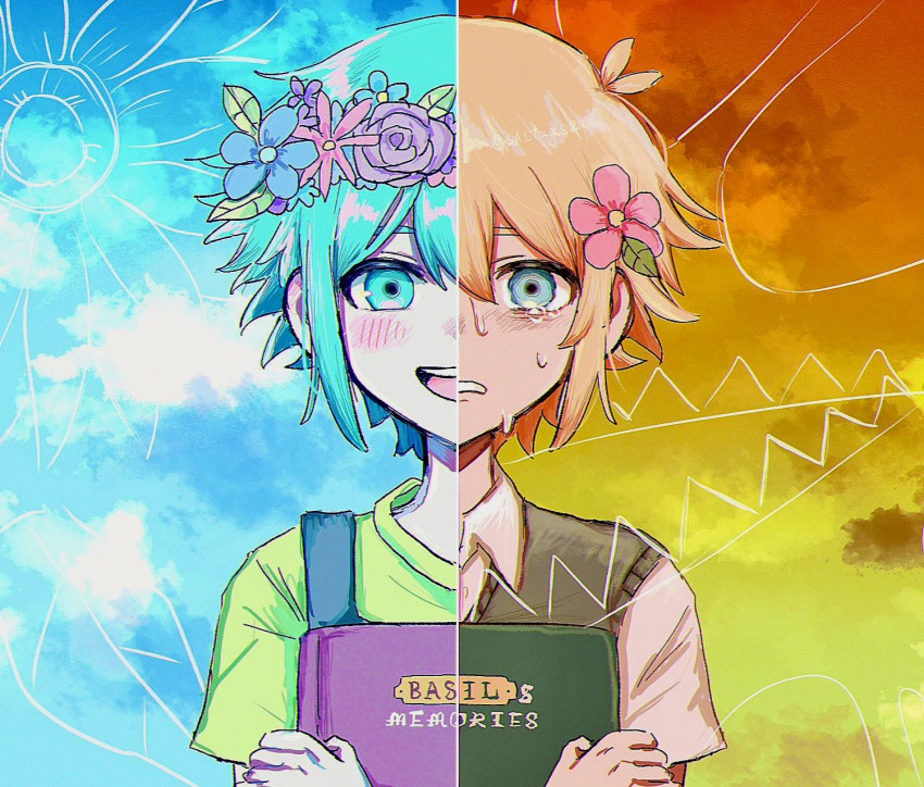 Safebooru - 2boys basil (faraway) (omori) basil (headspace) (omori ...