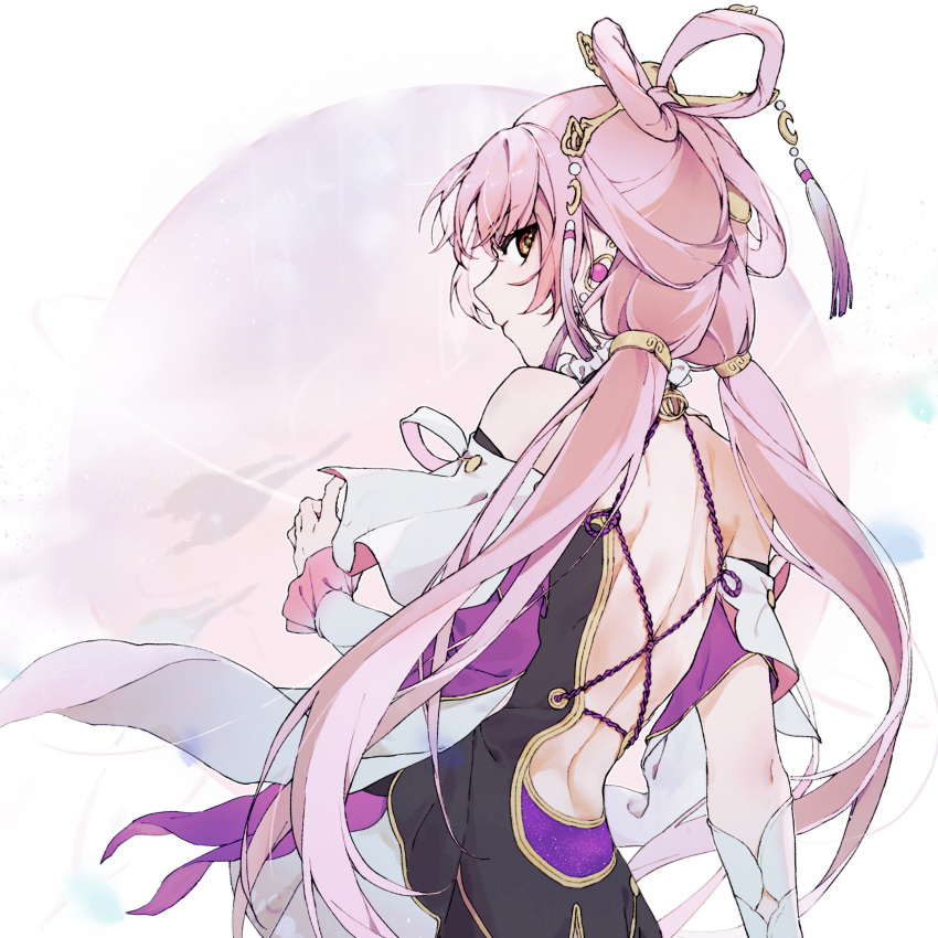 Safebooru - 1girl absurdres back backless dress backless outfit bare shoulders commentary ...