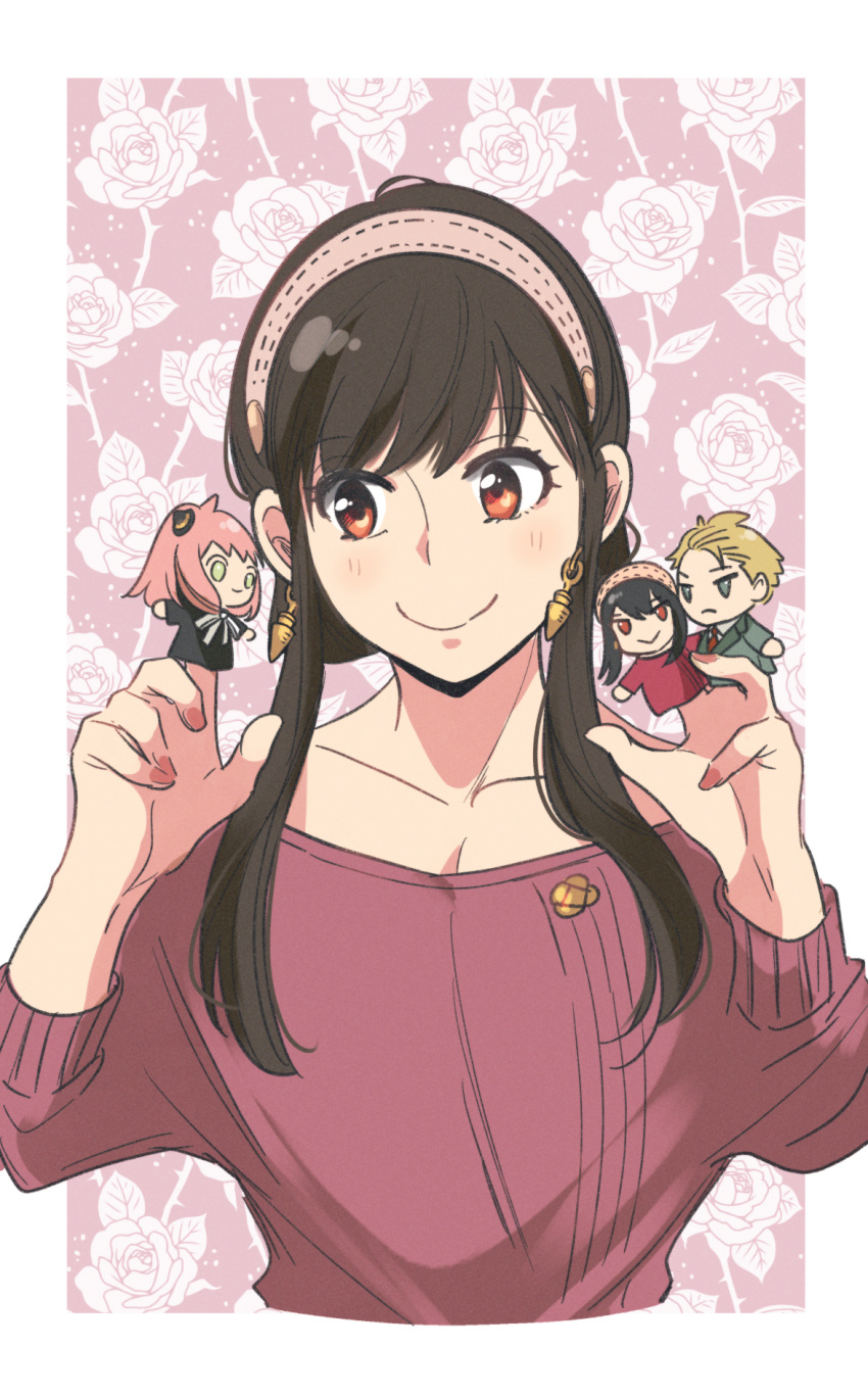 Safebooru - 1girl alex (sandora) anya (spy x family) black hair breasts ...